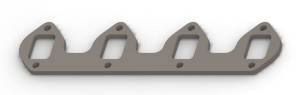 SteelHeader Flange: Small Block Mopar 318 Poly Head, Square Port
