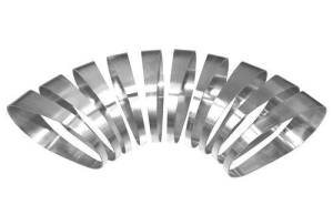 Aluminum Oval Pie Cut Kit- 4 1/2" Oval 90 Degree, Horizontal Plane