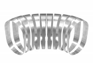 Aluminum Oval Pie Cut Kit- 4 1/2" Oval 90 Degree, Vertical Plane