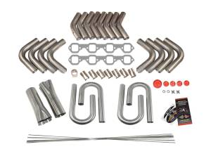 Small Block Ford-Edelbrock Victor Sr. Custom Fender Exit Header Build Kit