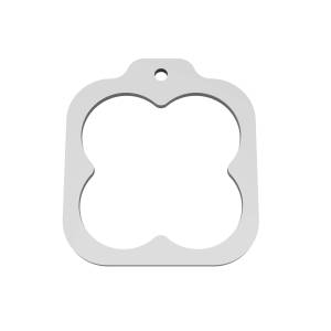 Stainless Quad-Tip Zoomie Hanger Flange